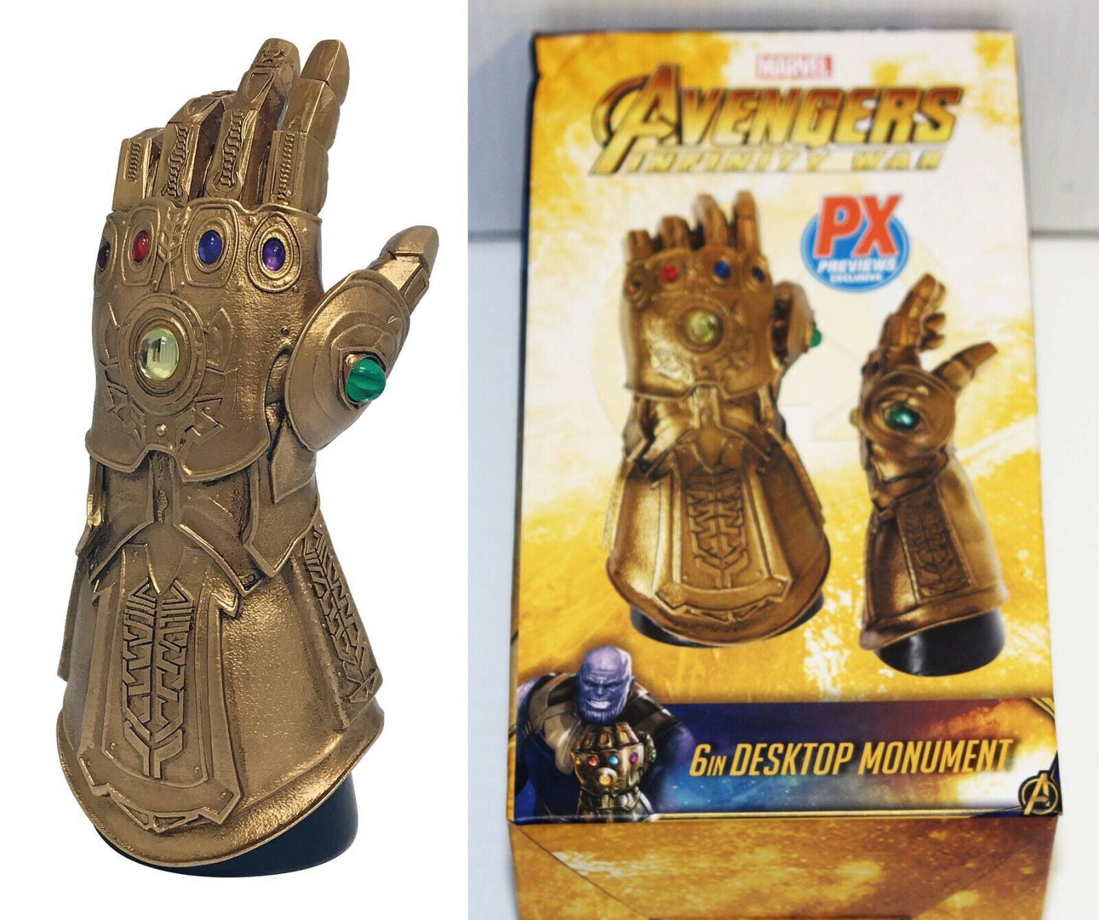 Marvel Comics Thanos Infinity Gauntlet Desk Monument - SDCC Exclusive ...